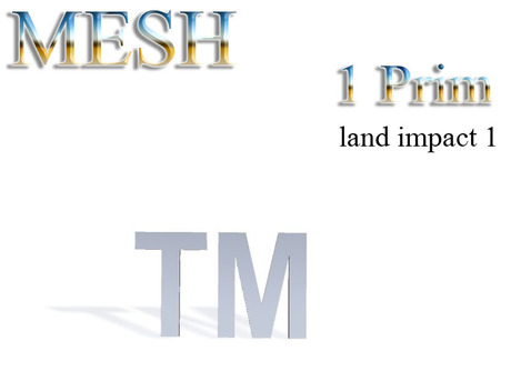 Second Life Marketplace - T-3D Creations [ TM ] MESH - Full Perm