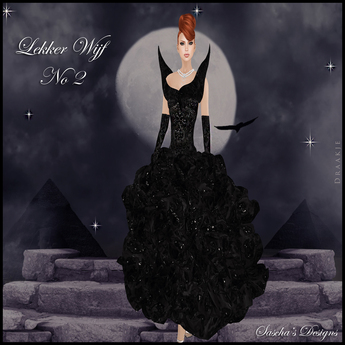 Second Life Marketplace - SAS - Lekker Wijf Black No. II Gown