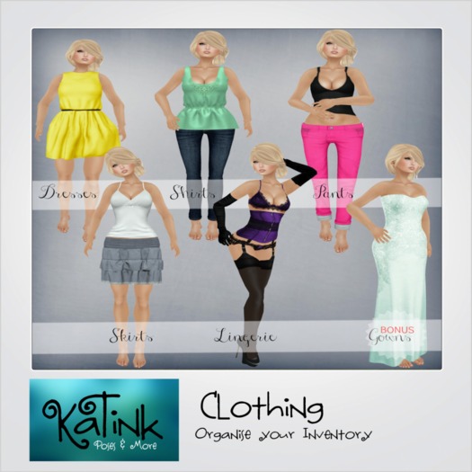 Second Life Marketplace - KATINK - Clothing Inventory Sort