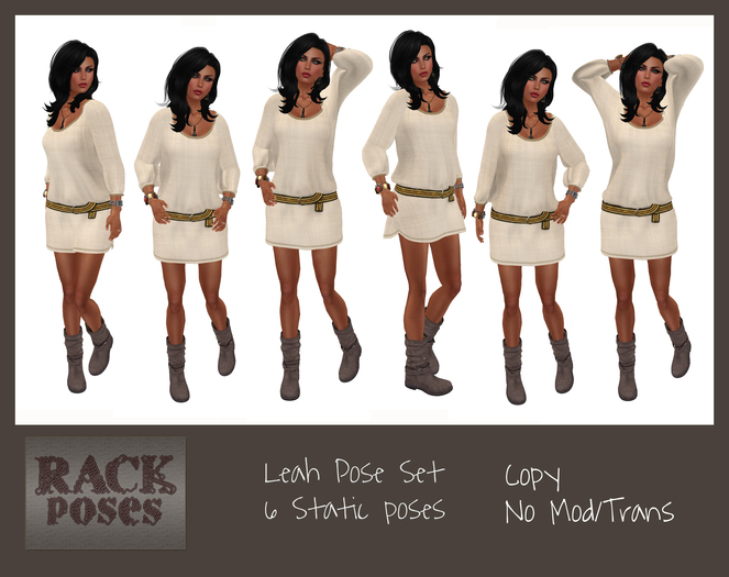 Second Life Marketplace - RACK Poses - Leah Pose Set