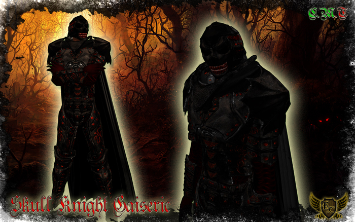Second Life Marketplace - EC Skull Knight Gaiseric Black