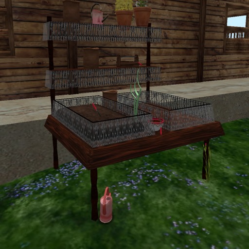 Second Life Marketplace - Double Bed Worm Farm Rack Shelf for Fish Hunt ...