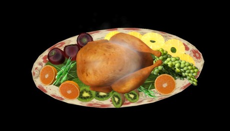 Second Life Marketplace - HOLIDAY TURKEY WITH TROPICAL FRUITS PROMO ...