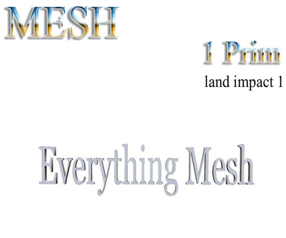 Second Life Marketplace - T-3D Creations [ Everything Mesh ] MESH ...