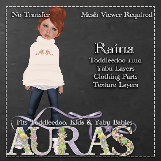 Second Life Marketplace - *Aura's* Raina for Kids, Tiny Tots, Yabu ...