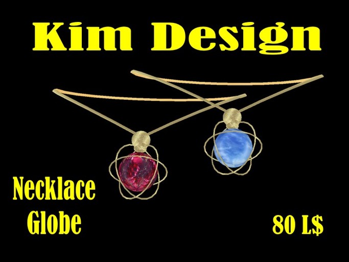 Second Life Marketplace - Kim Design - Necklace globe