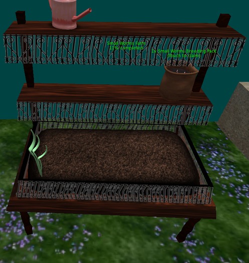 Second Life Marketplace - Single Bed Worm Farm Rack for Fish Hunt worm farm
