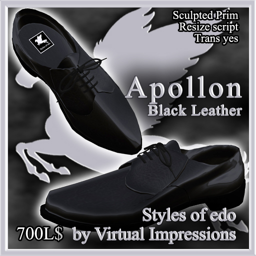 Second Life Marketplace - Apollon Men's Formal English Style Shoes ...