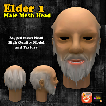 Second Life Marketplace - [MS]Elder 1 Male Mesh Head