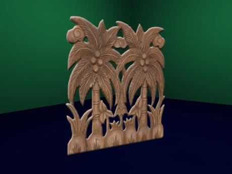 Second Life Marketplace - Maruti Textures Carved Wood Palm Trees Alpha ...
