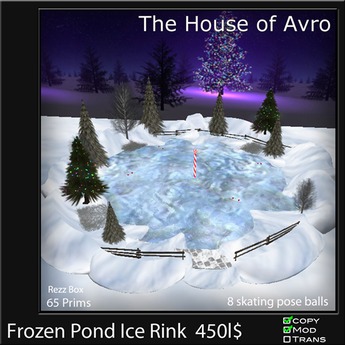 Second Life Marketplace - Frozen Pond Ice Skating Rink