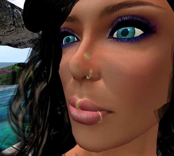 Second Life Marketplace - Nose & Lips Piercings Set - 42 Rings and Pins ...
