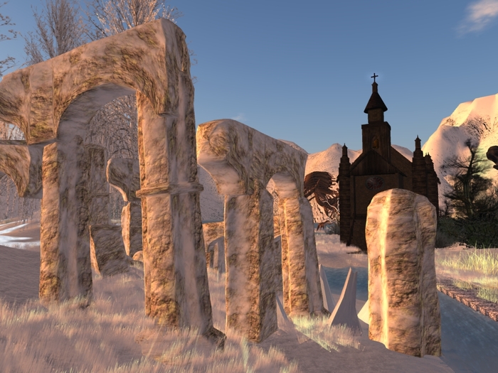 Second Life Marketplace - snow ruin stone circle