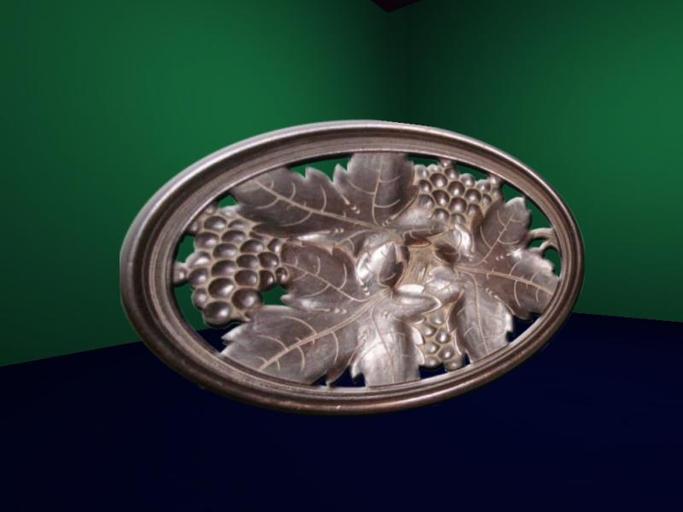 Second Life Marketplace - Maruti Textures Carved Wood Grape Leaves Oval ...