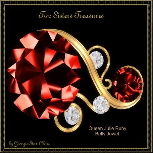 Second Life Marketplace - TST Queen Julie Ruby Belly Jewel