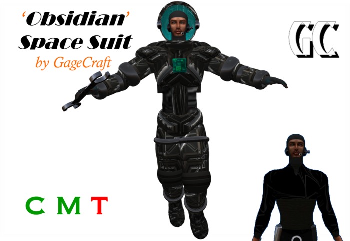 Second Life Marketplace - 'Obsidian' Space Suit by GageCraft