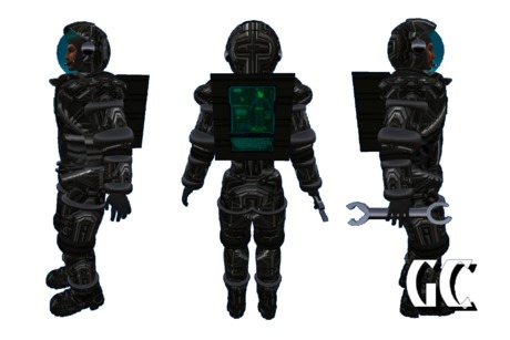 Second Life Marketplace - 'Obsidian' Space Suit by GageCraft