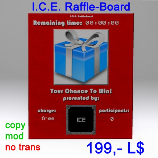 Second Life Marketplace - I.C.E. Raffle Board