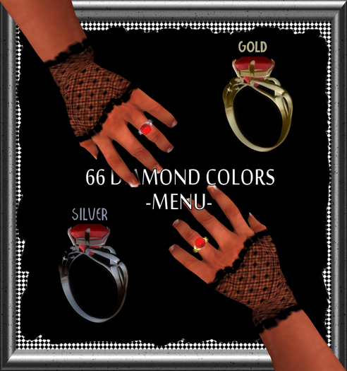 Second Life Marketplace - Diamond Ring (Silver&Gold) *MESH
