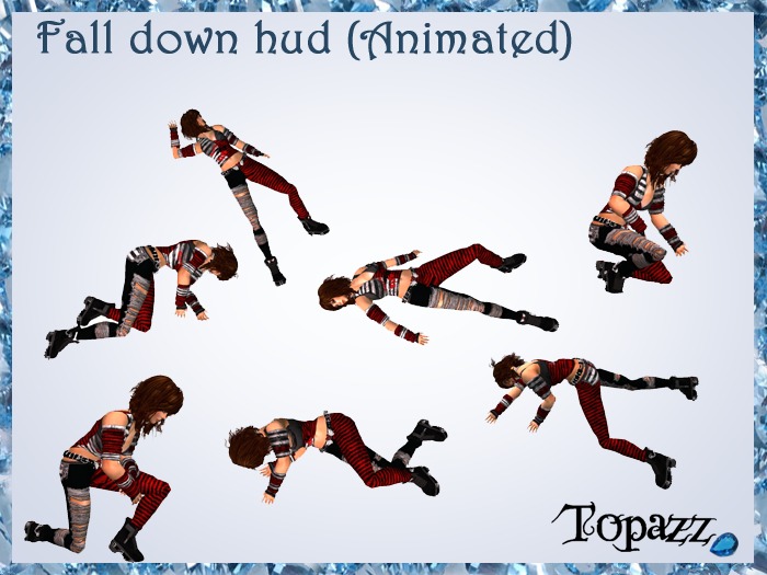 Second Life Marketplace - Topazz - Fall down hud (Animated)