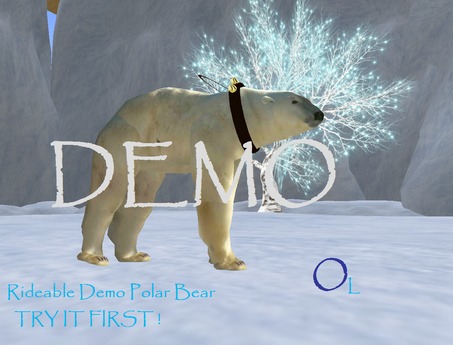 Second Life Marketplace - STANDARD POLAR BEAR RIDER DEMOH3 DEMO ONLY