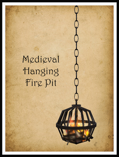 Second Life Marketplace - Medieval Hanging Fire Pit COPY MOD
