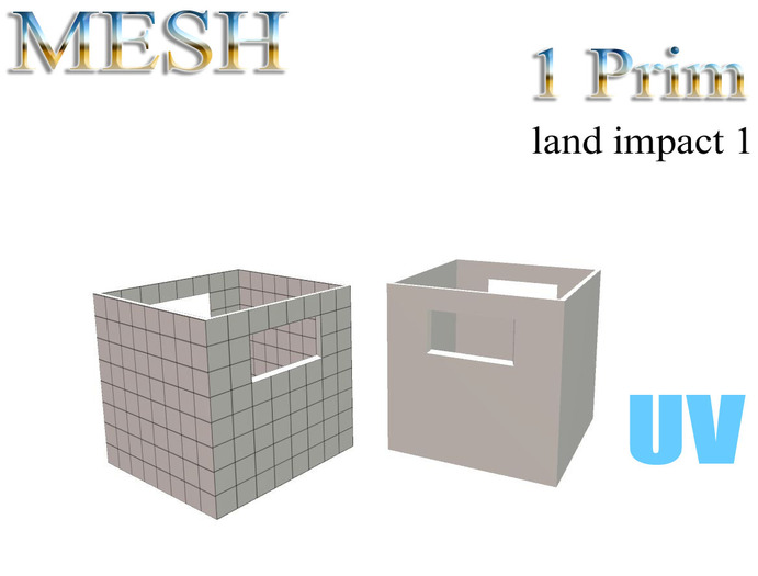 Second Life Marketplace - T-3D Creations [ BOX ] MESH - Full Perm