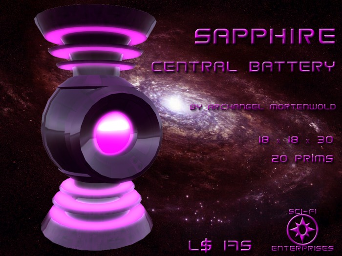 Second Life Marketplace - Sapphire Central Battery