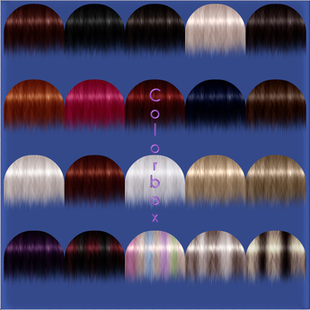 Second Life Marketplace - Darling Hair Textures - 20 Colors - 20 Solids ...