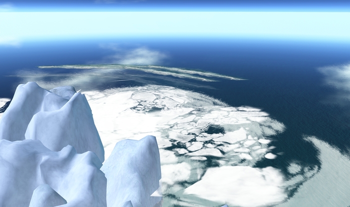 Second Life Marketplace - Outside sim foamy iceberg / waves rocks cop/mod