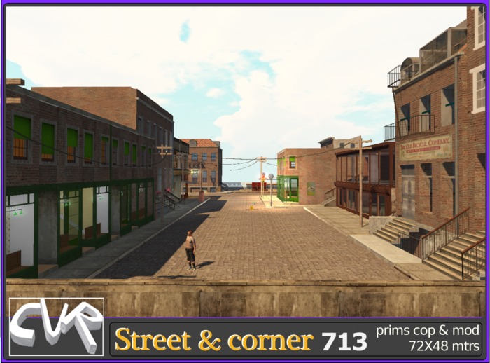 Second Life Marketplace - The street & corner ver 713K box. Full urban ...