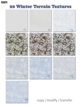 Second Life Marketplace - Izzie's - Winter Terrain Textures