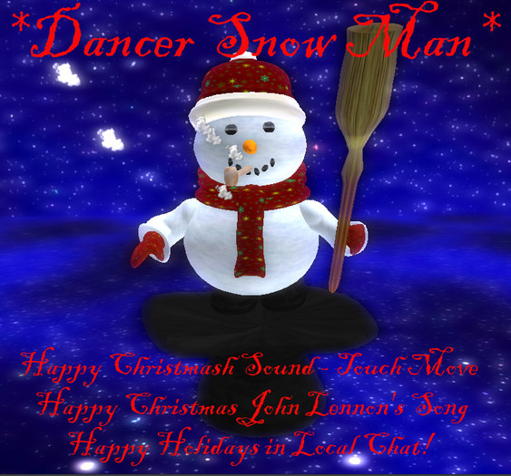 Second Life Marketplace - Box *Dancer Snow Man* by Lucylla Seerose
