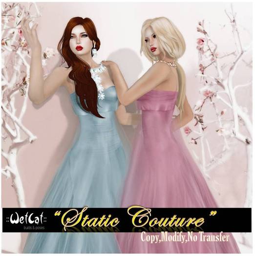Second Life Marketplace - ::WetCat:: "Static Couture" couple model pose