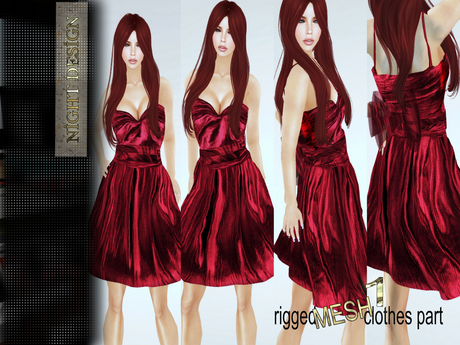 Second Life Marketplace - night's full perm rigged mesh clothes part1