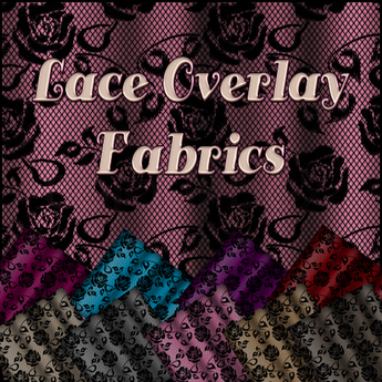 Second Life Marketplace - Lace Overlay Fabric Texture Set - 20 Satin ...
