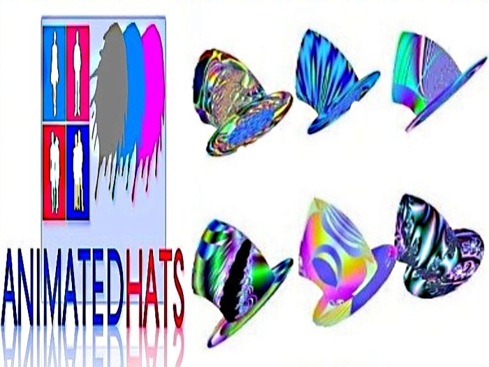 Second Life Marketplace - 12 raver ANIMATED HATS GLOW And RESIZER