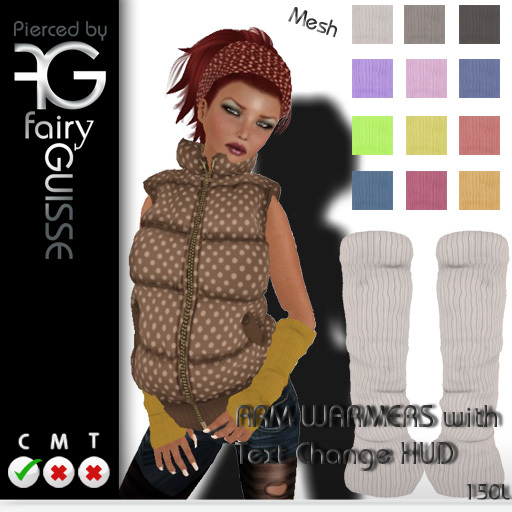 Second Life Marketplace - *PiercedbyFG* Arm Warmers