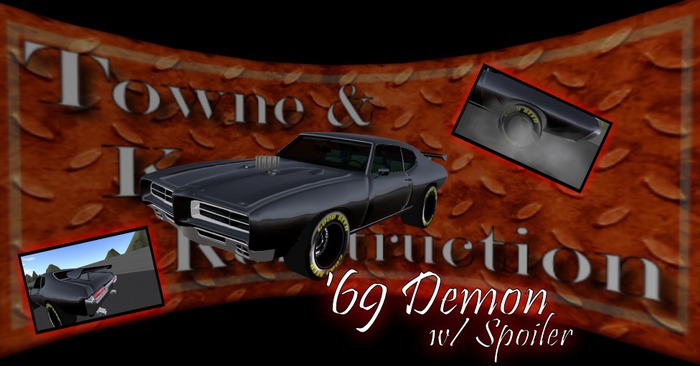 Second Life Marketplace - '69 Demon w/ Spoiler Crate