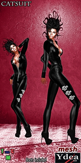 Second Life Marketplace Ydea Catsuit Black