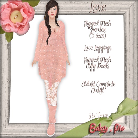 Second Life Marketplace - *Baby Pie* Lexie *Adult* Complete Outfit