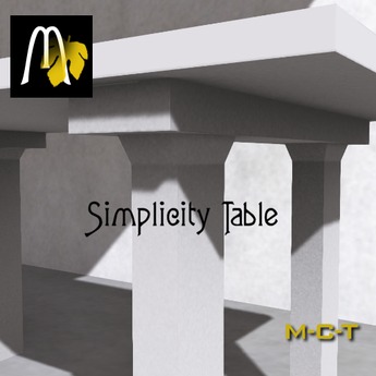 Second Life Marketplace - Simplicity Table - FULL PERM MESH