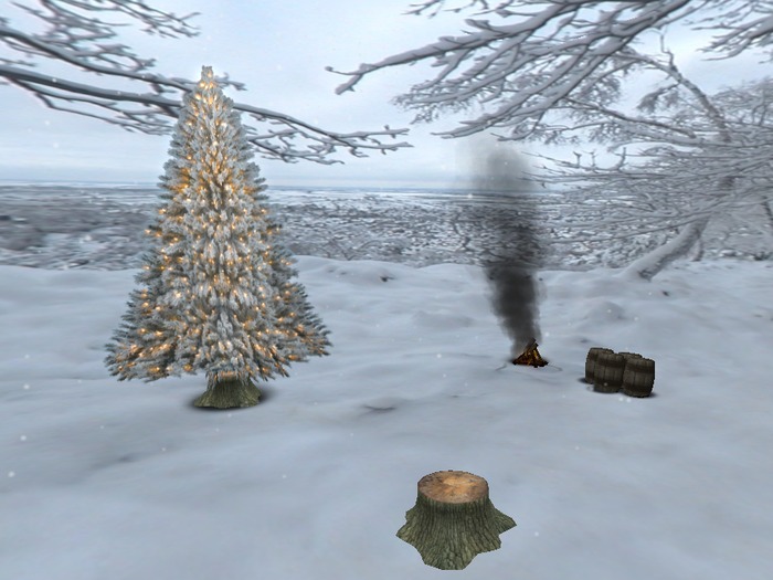 Second Life Marketplace - SNOW FOREST Skybox Mesh 1 Prim ! seamless ...