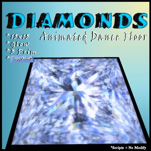 Second Life Marketplace - Club Animated Dance Floor Diamonds Rich Money ...