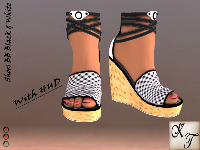 Second Life Marketplace - *+:. Shoes BB White & Black