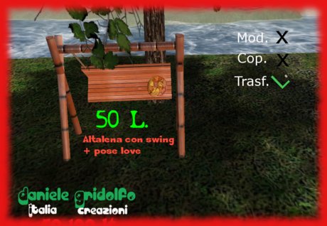Second Life Marketplace - Swing +script swing altalena