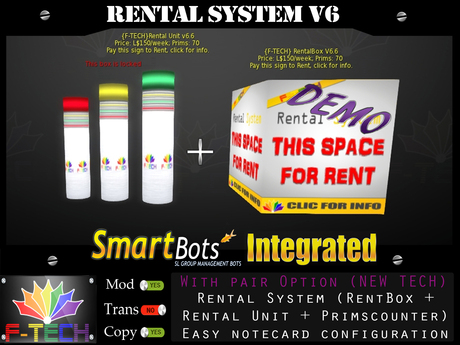 Second Life Marketplace - Rental System - Rent Box V6 DEMO