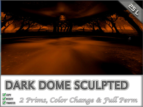Second Life Marketplace - Dark Dome :: FULL PERM :: V2 - Color Change