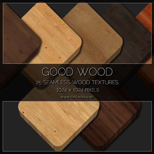 Second Life Marketplace - TRU Textures 25 x Seamless Wood Textures 1024 ...