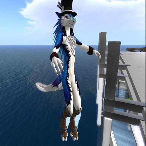 Second Life Marketplace - Blue Purple Black tribal sergal mod
